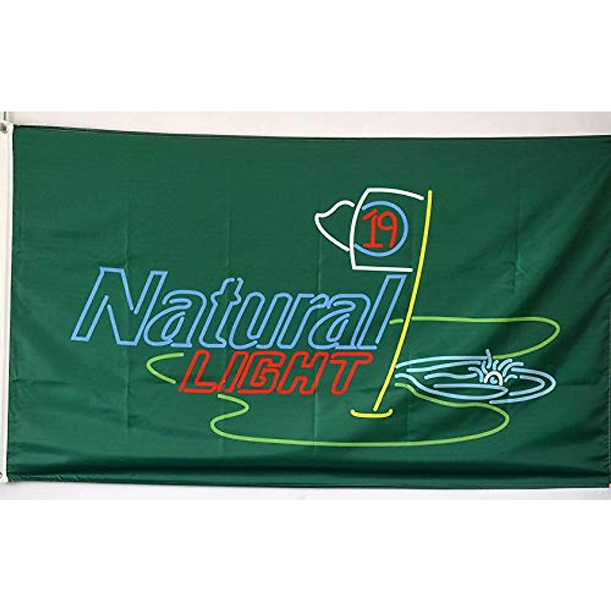 Probsin Flag for Beer 19th Hole Cool Flags,3x5 Feet Banner,Funny Poster UV Resistance Fading & Durable Man Cave Wall Flag with Brass Grommets for Dorm Room Decor,Parties,Gift,Tailgates