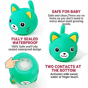 Bath Toys for Toddlers Baby 8 Pack Light Up Toys - Bathtub Toy Flashing Colourful LED Light Shower Bathtime for Kids Infants Toddler Child Preschool Bathtub Bathroom Shower Games Swimming Pool Party