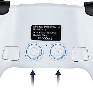 Aoidaruy Wireless Controller for PS4, Compatible with PS4/PS3/PC/Mac/IOS/Android/Switch, PS4 Remote Joystick Controller Dualshocked, Gaming Controller Auto Fire Turbo Button and Custom Ps4 Controller