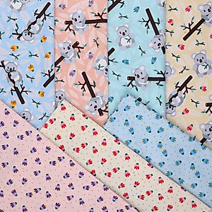 Mook Fabrics Flannel PRT Little Flower, Sage 15 Yard Bolt