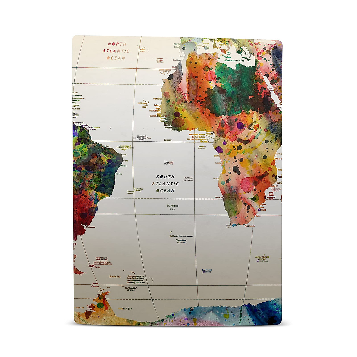 Head Case Designs Officially Licensed Mark Ashkenazi Map of The World Art Mix Vinyl Faceplate Sticker Gaming Skin Case Cover Compatible with Sony Playstation 5 PS5 Digital Edition Console