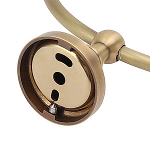 Fafeicy Towel for Bathroom, Kitchen Bath Towel Holder, Round Wall Mounted Hand Shower Towel Holder Rack for Bathroom (960830)