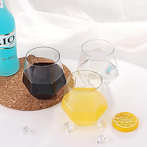 32 Pcs 12 oz Stemless Disposable Wine Cups Plastic Unbreakable Gold Wine Glasses Shatterproof Reusable Whiskey Cocktail Glass For Party