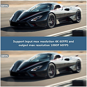 Anxious 4K HDMI Video Capture Card,USB 3.0 1080P Game Capture Card,for Game,Teaching,Live Broadcasting,Video Conference,Video Recorder for Streaming,Compatible with Windows Linux Mac OS System etc