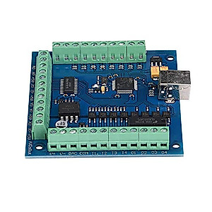 Breakout Board Interface, Motion Controller 100KHz 4 axis Linkage USB Stepper Servo Driver Motion Control Card, Desktop Barebones