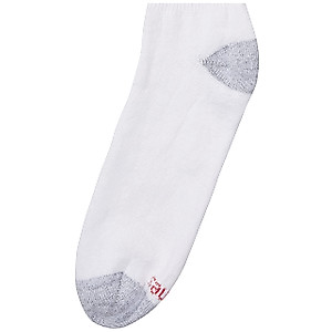 Hanes mens Crew Socks, 12Pack athletic socks, White, size 6-12 US