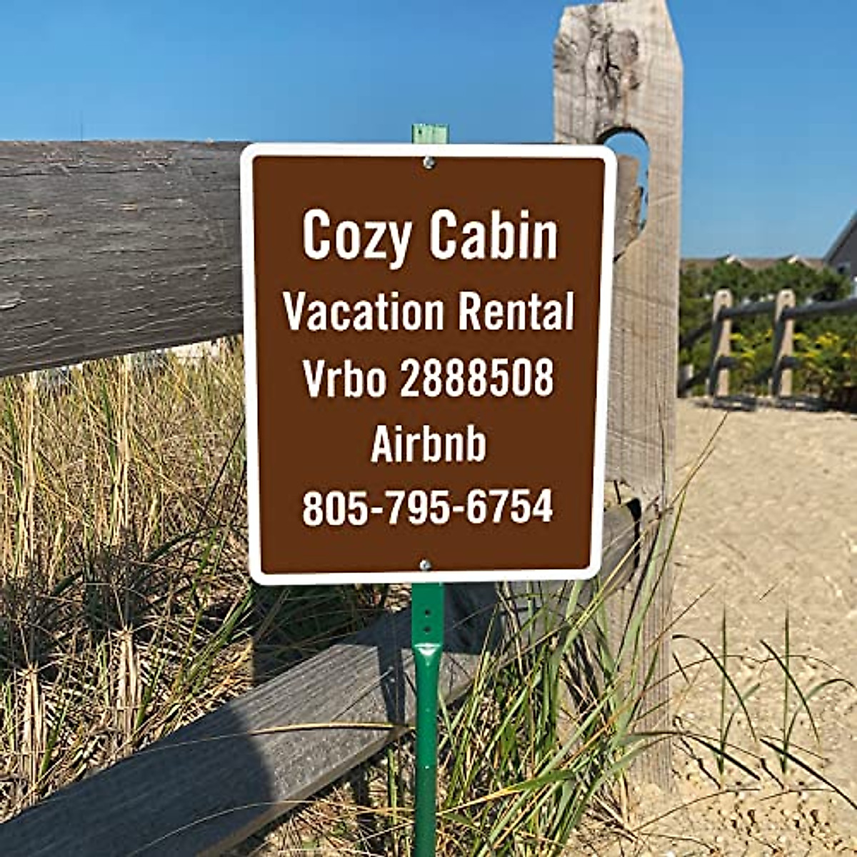 SmartSign 12 x 10 inch Custom Yard Sign with 3 foot Stake - Add Your Text, 40 mil Laminated Rustproof Aluminum, Choose Your Color, Set of 1