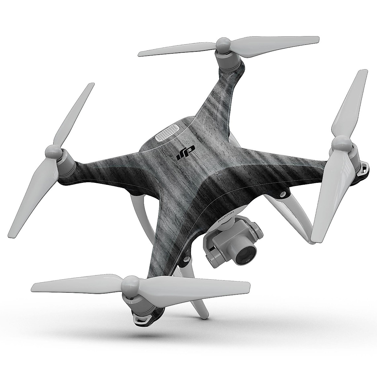 Design Skinz Design Skinz Dark Ebony Woodgrain Full-Body Wrap Decal Skin-Kit Compatible with The Drone DJI Phantom 4 Pro