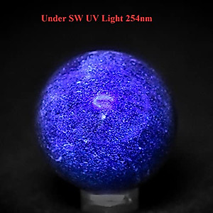 38mm Deep Green Jade Sphere Sparkling Natural Mineral Ball Polished Nephrite Crystal Stone - India + Stand