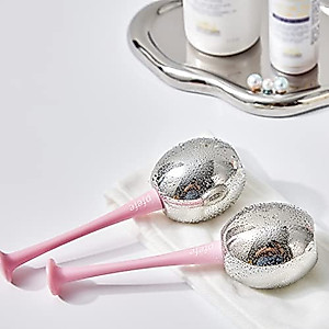 pfefe Ice Globes Facial Skin Care Freeze Tools for Women Face & Eyes, Stainless Steel Face Beauty Cryo Sticks Roller for Girls Ladies, Cooling Spa Globes with Storage Case