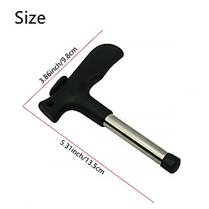 2 Pcs Coconut Opening Tool,Stainless Steel Punch Tap Knife Opener for Fresh Coconut Water,Easy & Convenient Straw Hole Maker Black