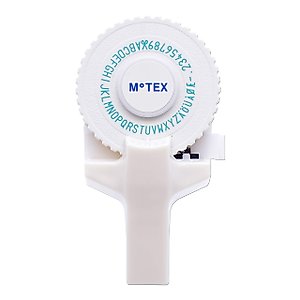 Motex Embossing Label Maker, Label Writer -E-101 (1 Wheel, White)
