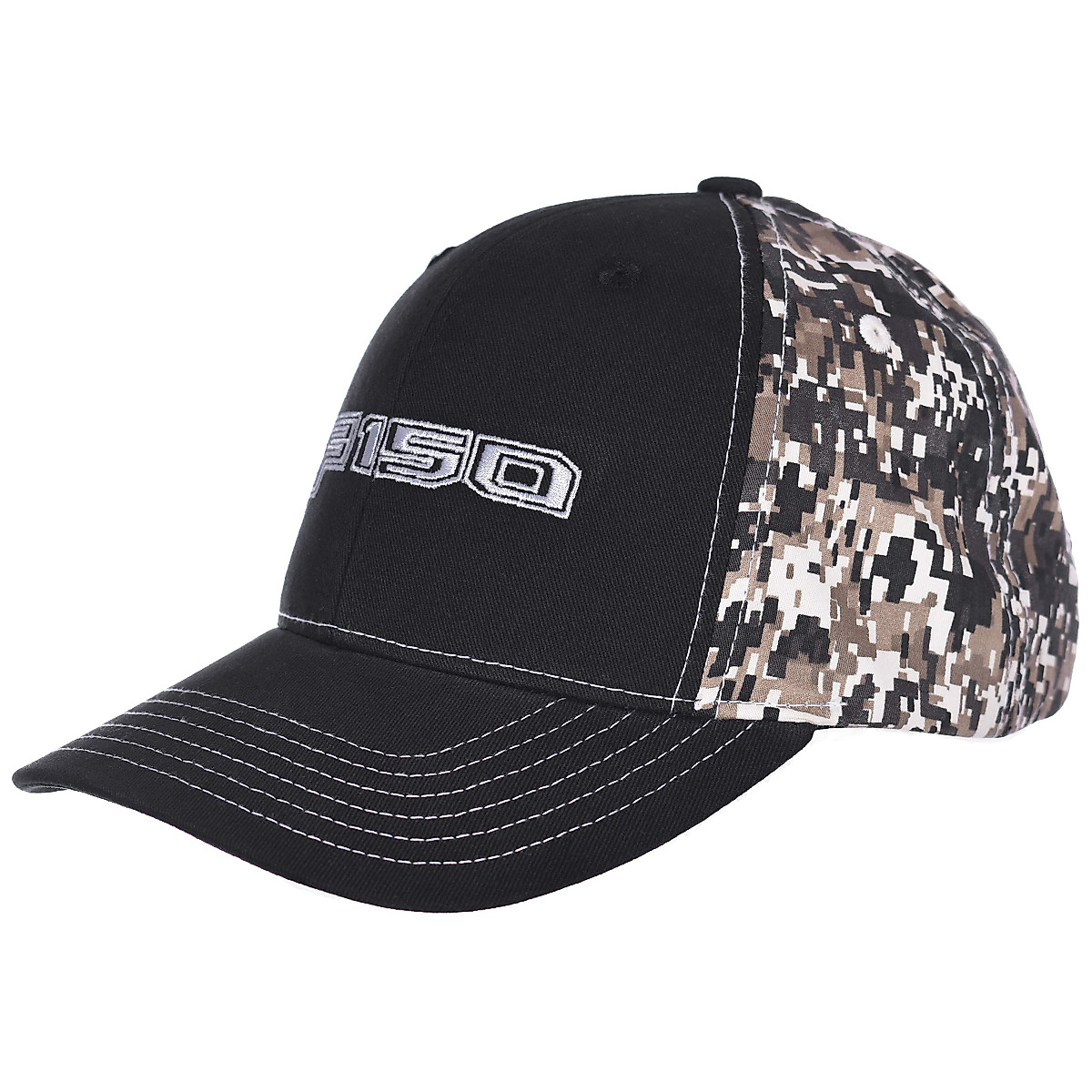 Checkered Flag Men's Ford F150 Adjustable Black & Digi Camouflage back Baseball Cap / Hat