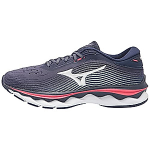 Mizuno Women's Wave Sky 5 Running Shoe, Peacoat, 9