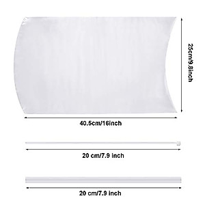 100 Pieces Poultry Shrink Wrap Bags Transparent Heat Shrink Bags BPA-Free Freezer and 100 Pieces White Zip Ties and Clear Silicone Straw for Chickens Rabbits Food Storage, 10 x 16 Inch