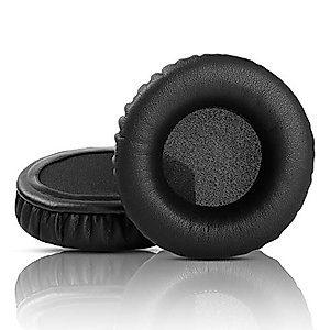 YunYiYi Replacement Ear Pads Foam Earpads Pillow Cushions Covers Cups Repair Parts Compatible with Pioneer HDJ500 HDJ 500 hdj-500 Headphones Headset (Black)