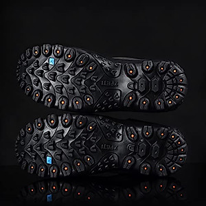 Manfen Men's Thermador Waterproof Hiking Boot Hunting Outdoor Boot, Light Grey, 9.5