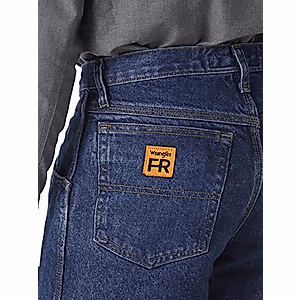 Wrangler Riggs Workwear mens Fr Flame Resistant Relaxed Fit jeans, Medium Fade, 34W x 32L US