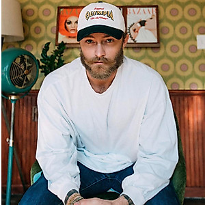 AMERICAN NEEDLE Ballpark Olympia Beer Baseball Dad Buckle Strap Hat (PBC-1901G-SNBL) Snow White