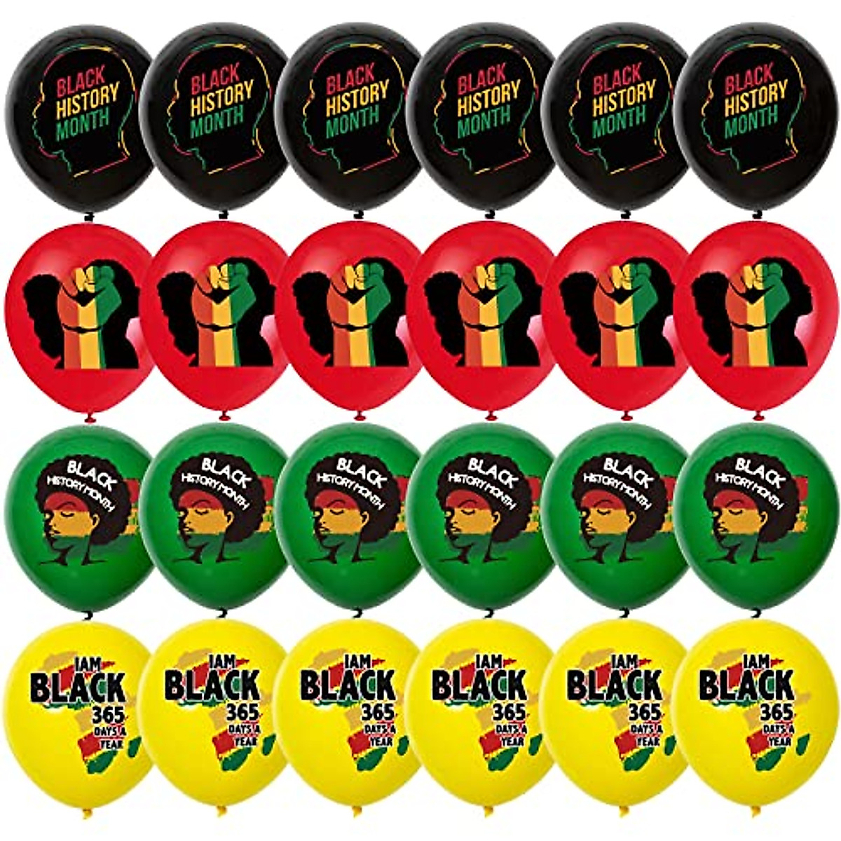 Black History Month Balloons Party Decoration Supplies - African American Country Festival Black History Balloons Party Decorations