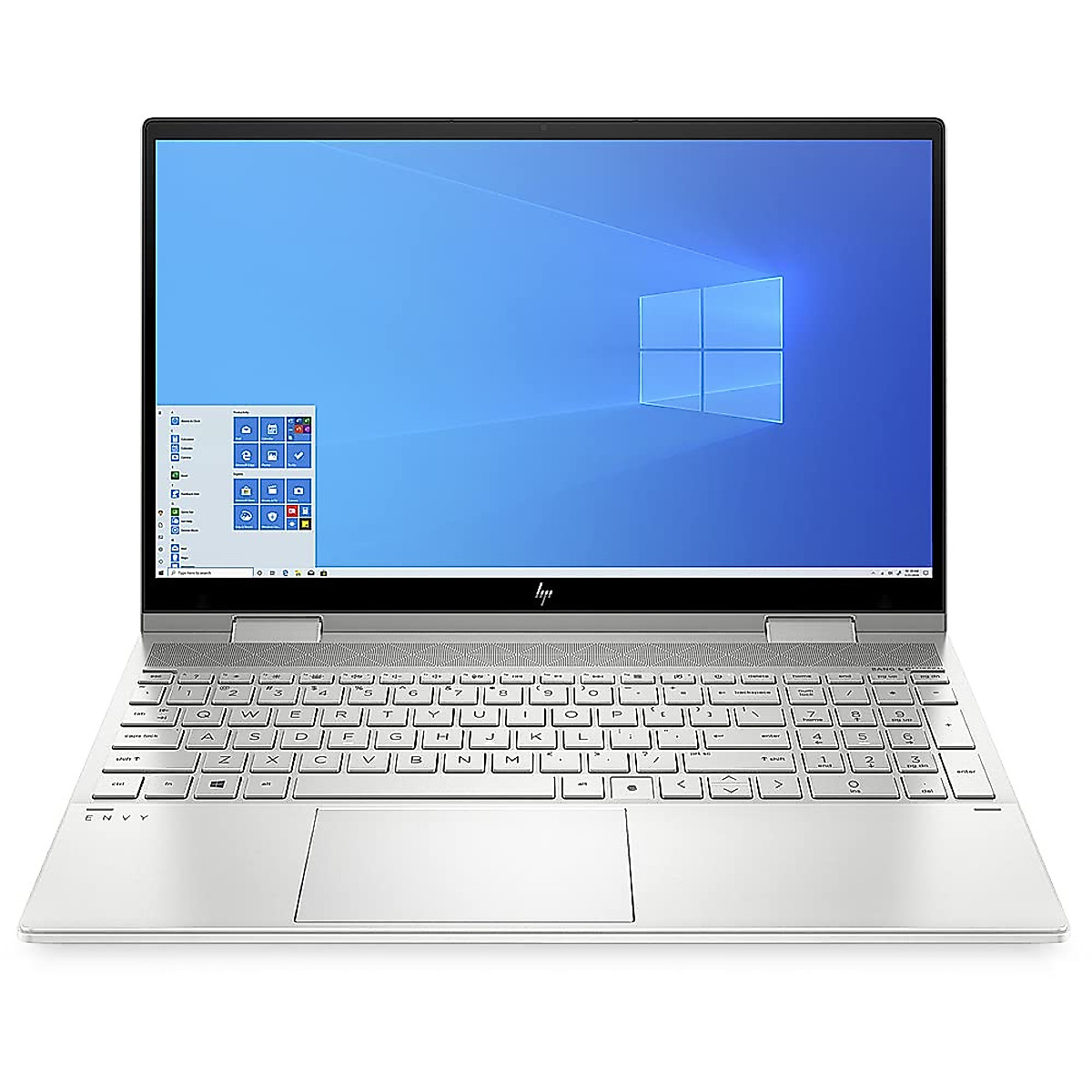 HP Envy x360 15 Premium 2-in-1 Laptop I 15.6" FHD IPS Touchscreen I 11th Gen Intel 4-Core i5-1135G7 (>i7-10710U) I 24GB DDR4 1TB SSD I Fingerprint Backlit USB-C HDMI Win10 Silver + 32GB MicroSD Card