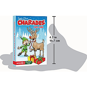 Arizona GameCo Santa Claus Charades, a Family Christmas Party Game for Kids Ages 6 and Up – No Reading is Required to Play – Perfect for Families, Stocking Stuffer