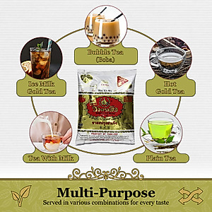Number One Extra Gold Premium Thai Tea Mix Fine Loose Leaves for Iced Tea, Milk Tea or Boba Tea, Traditional Brand from Thailand with Stronger, Bolder Taste than Regular Thai Tea (14 oz Bag)