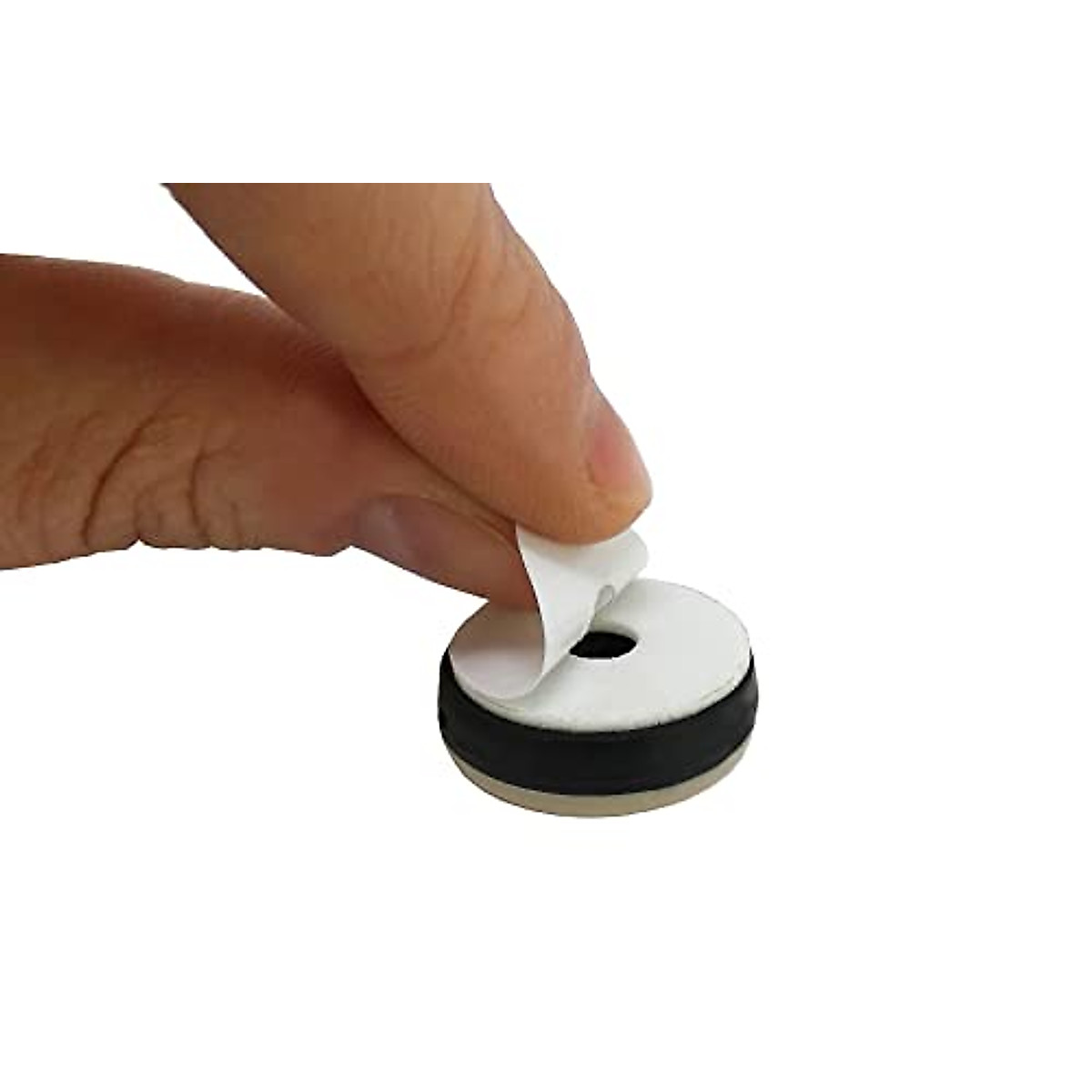 Shepherd Hardware 9471 1-Inch and 1-1/2-Inch Round, Adhesive Slide Glide Furniture Sliders, 20-Count,Tan