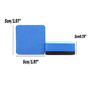 30 Pack Magnetic Whiteboard Eraser for School Classroom, Office, Home - Buytra Dry Erase Erasers Cleaner for Dry-Erase White Board, 1.97 x 1.97", Square Shape (Blue)