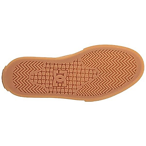 DC Women's Manual Skate Shoe, White/Gum, 9.5