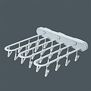 YASEZ Folding Multifunctional Clothes Rack Wardrobe Storage Rack Space Saving Clothes Rack (Color : OneColor, Size
