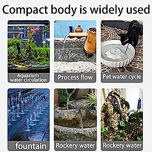 Gikfun 3.5-9V USB Mini Submersible Water Pump Replacement Pump for Aquariums, Fish Tank EK1527