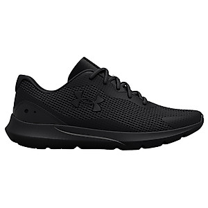 Under Armour Men's Surge 3, Black/Black, 15 Medium US