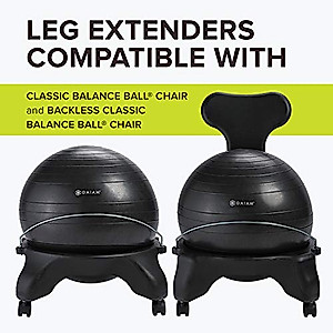Gaiam Classic Balance Ball Chair Leg Extenders (Only Compatible with Classic Chair & Classic Backless Chair)