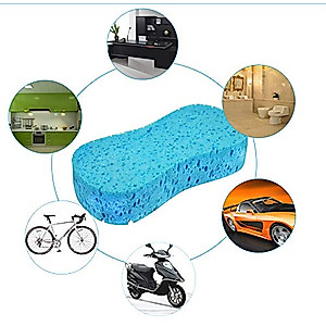 Car Wash Sponges,Large Cleaning Sponges Pad,5Pcs Size 23x11x4.5CM,Mix Colors Cleaning Washing Sponges for Kitchen with Vacuum Compressed Packing