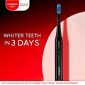 Colgate 360 Optic White Pro-Series Battery Black Toothbrush