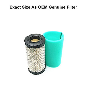 MOWFILL 2 Pack 793569 Air Filter with 793685 Pre Filter Replace for Briggs Stratton 4241 5415 793569 791630 John Deere GY21055 MIU11511 Bad Boy 063-4026-00
