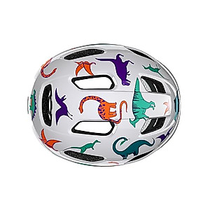 LAZER Pnut KinetiCore Kids Bike Helmet, Lightweight Bicycling Helmet for Children, Youth Unisex Cycling Head Gear, Dinosaurs, One Size