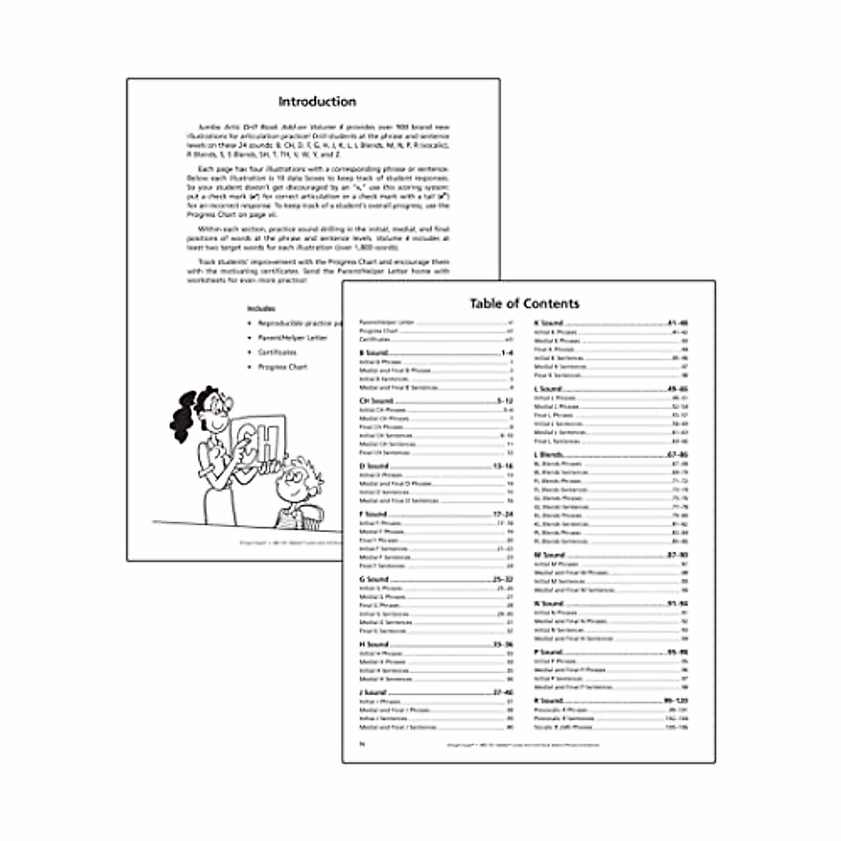 Super Duper Publications | Webber® Jumbo Artic Drill Book Phrase & Sentence Pictures Volume 4 | 992 Phrase & Sentence Pictures | Speech Therapy - Articulation | Educational Learning Resource
