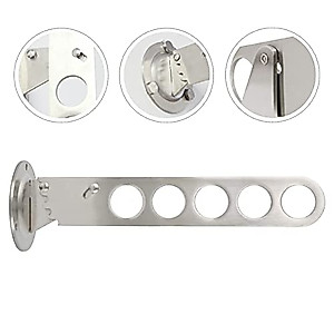 iplusmile Closet Organizer for Hangers Steel Stainless Multiple and Saver Rod Storage S Arm Size Mount Clothes Swing Rack Collapsible Clothing Hooks Garment Hanger Holder with Space Clo