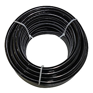 Beduan 8mm x 5mm Black Pneumatic Tubing Pipe PU Polyurethane Air Compressor Tubing Hose Pipe Line Fluid Transfer 39.4ft 12 Meter