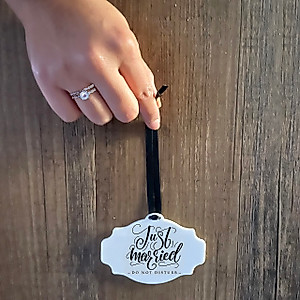 Honeymoon Door Hanger | Just Married Do Not Disturb | Wedding Gift | Wedding Shower Gift | Honeymoon Gift | Bridal Shower Gift