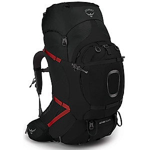 Osprey Aether Plus 85 Men's Backpacking Backpack, Black, Large/X-Large