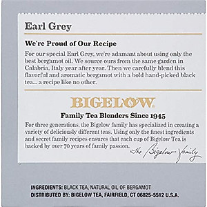 Bigelow Tea Earl Grey Keurig K-Cup Pods Black Tea, Caffeinated, 12 Count (Pack of 6), 72 Total K-Cup Pods