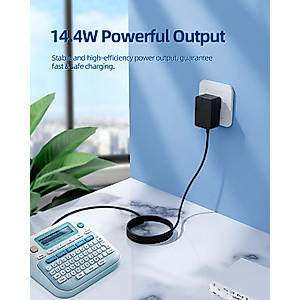 9V AC Adapter Compatible with Brother P-Touch, UL Listed Charger for PT-D200 PT-D200G PT-D202 PT-D215e PTH110 PT-1880 PT-1890 PT-1280 PT-1290 PT-1830 AD-24 AD-24ES AD-60 Label Maker Power Supply