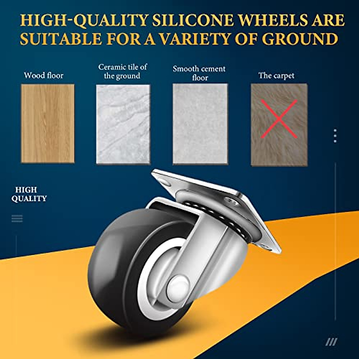 Furniture Movers with Wheels & Furniture Lifter Set, 360° Rotation Wheels Furniture Dolly, 800 Lbs Load Capacity, for Moving Heavy Furniture, Refrigerator, Sofa, Cabinet (Blue)