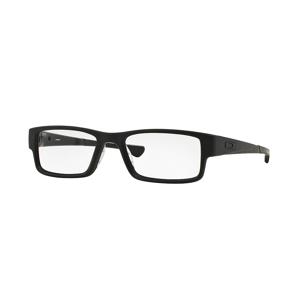 Oakley Men's OX8046 Airdrop Rectangular Prescription Eyewear Frames, Satin Black/Demo Lens, 55 mm