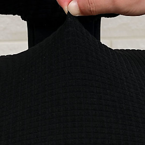 Sunnyway Stretchable Office Chair Seat Cover 2 Pack, Elastic Desk Chair Cover Washable Computer Chair Slipcover Protective Spandex Seat Cushion Cover