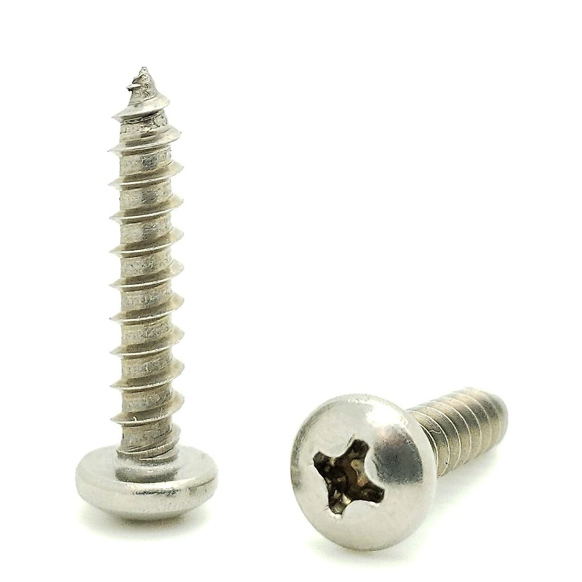 100 Qty #6 x 5/8" 304 Stainless Steel Phillips Pan Head Wood Screws (BCP601)