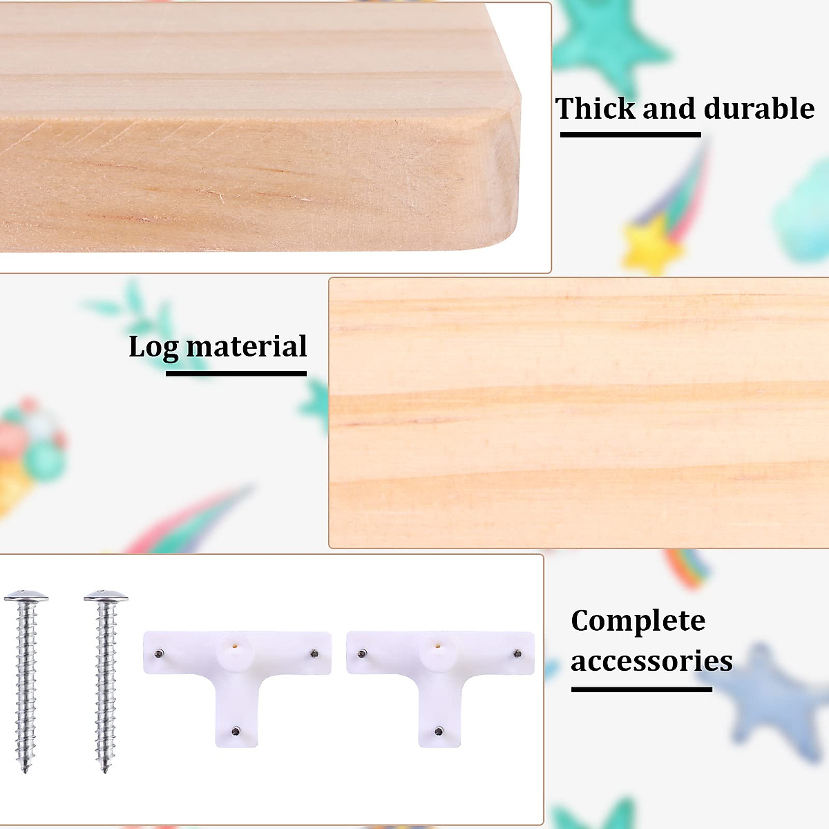 Cloud Shelves for Children’s Nursery Or Bedroom - Kids Nursery Room Shelves,Floating Bedroom Baby Book Shelf Storage Shelf, Cloud Floating Wooden Shelf Wall Decoration（Pink）